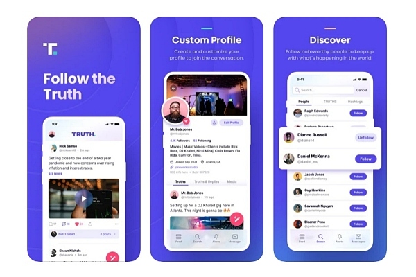 트럼프의 SNS '트루 소셜' 드디어 나왔다