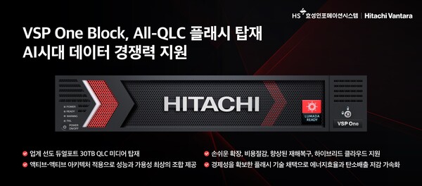 HS효성인포메이션시스템, VSP 원 블록스토리지에 올l-QLC 플래시 탑재